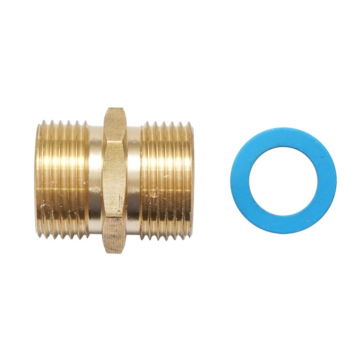 Adaptor teava flexibila, gofrata din inox cu garnitura DN16-3/4 - eMAG.ro