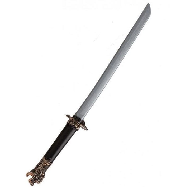 Sabie de jucarie cu teaca, model medieval Dragon, 59 cm, Aramiu - eMAG.ro