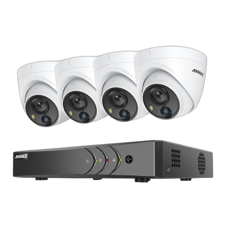 Sistem de camera de securitate, 5MP, DVR, 8CH, H265, 1 LED, infrarosu ...