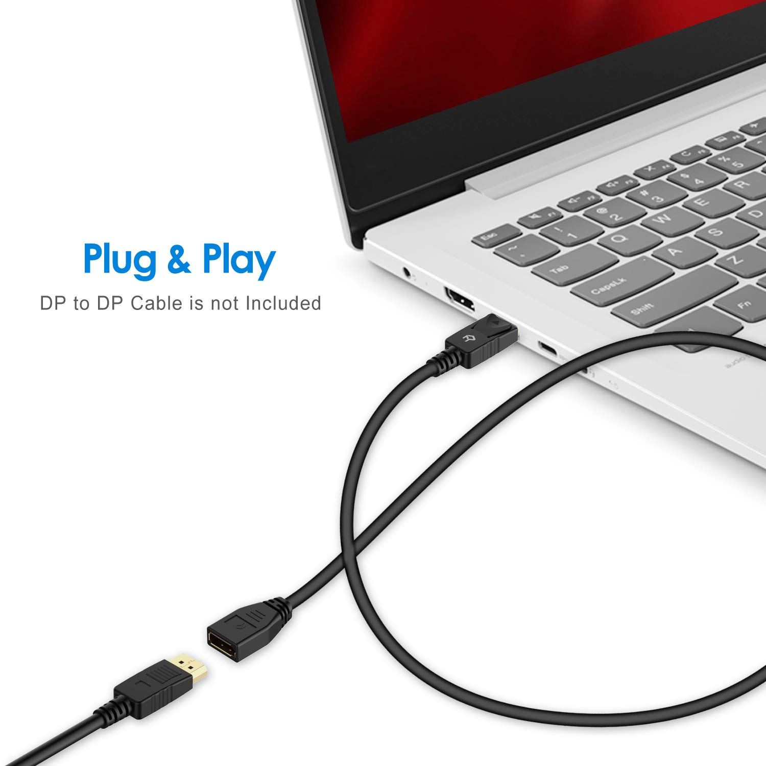 Cablu extensie DisplayPort Masculin la Feminin, Rankie DP, 6 Picioare ...