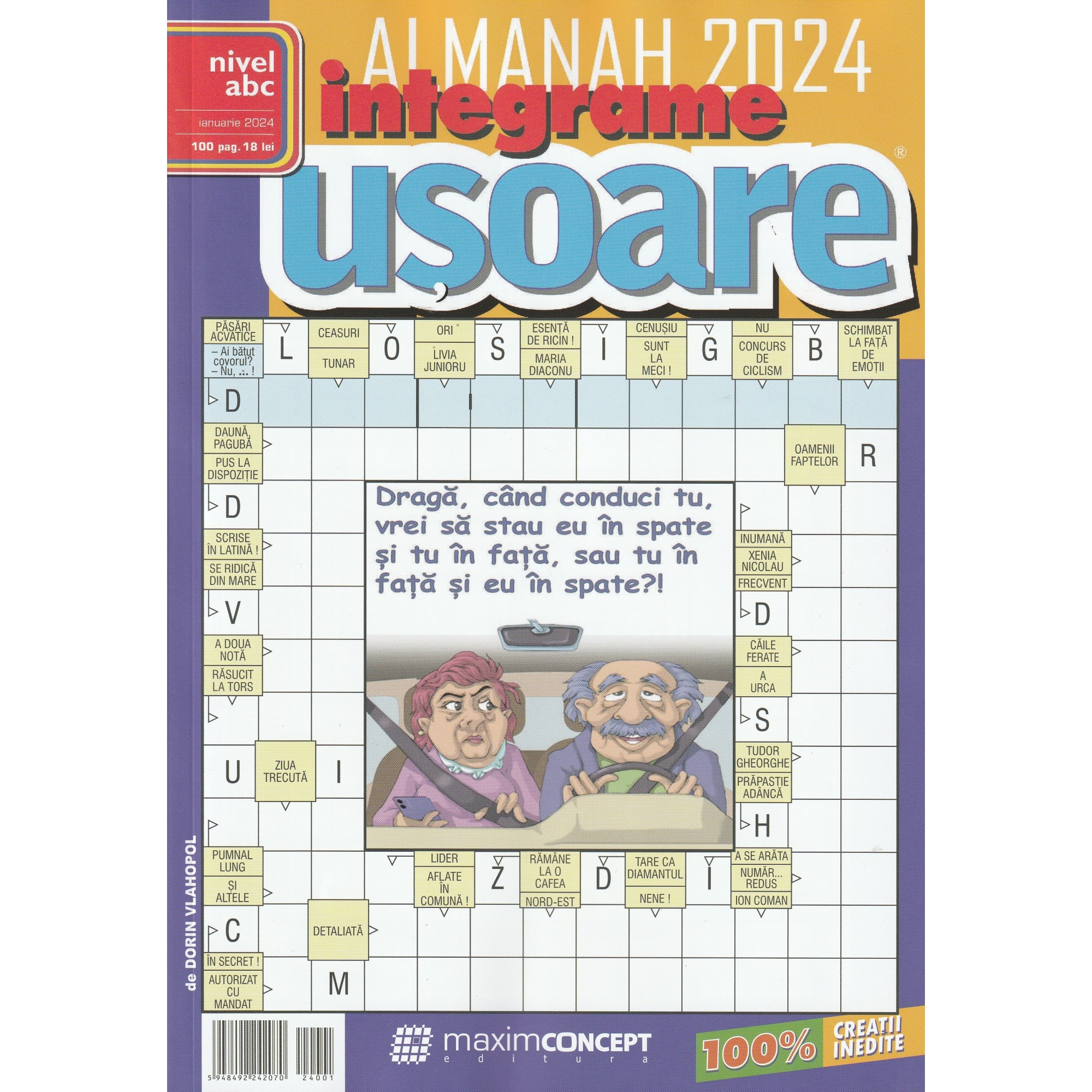 Almanah integrame usoare 2024, nivel usor - editura Maxim - eMAG.ro