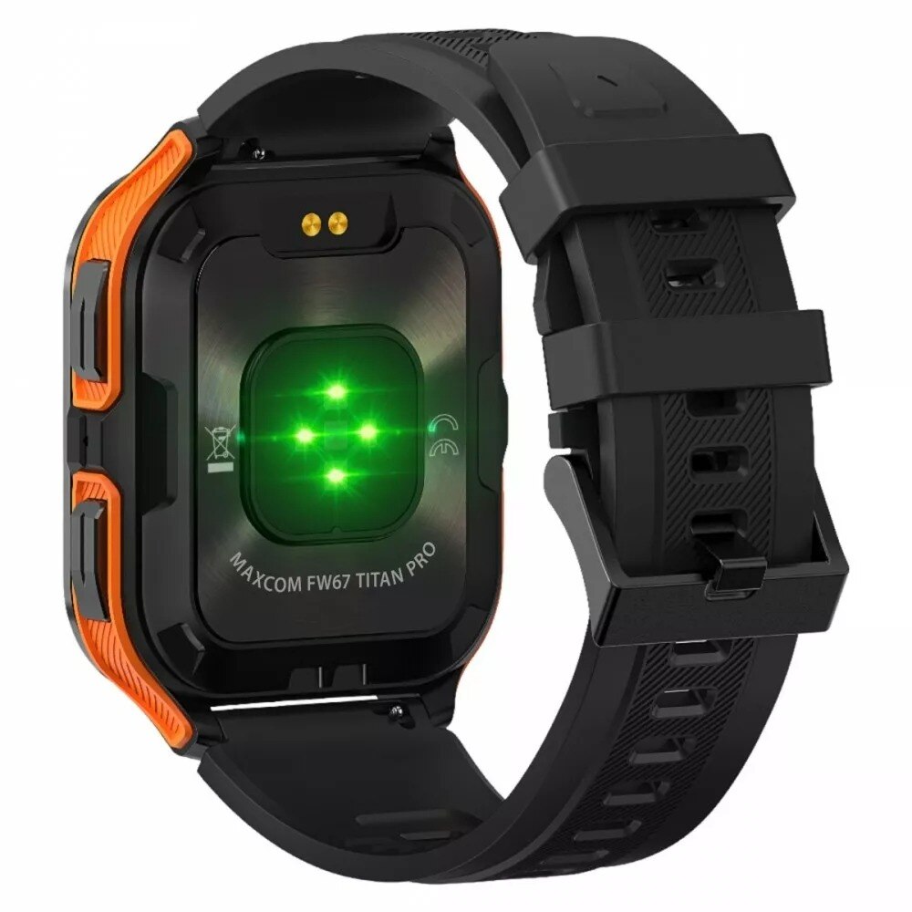 Smartwatch Maxcom FW67 Titan Pro, Orange - eMAG.ro