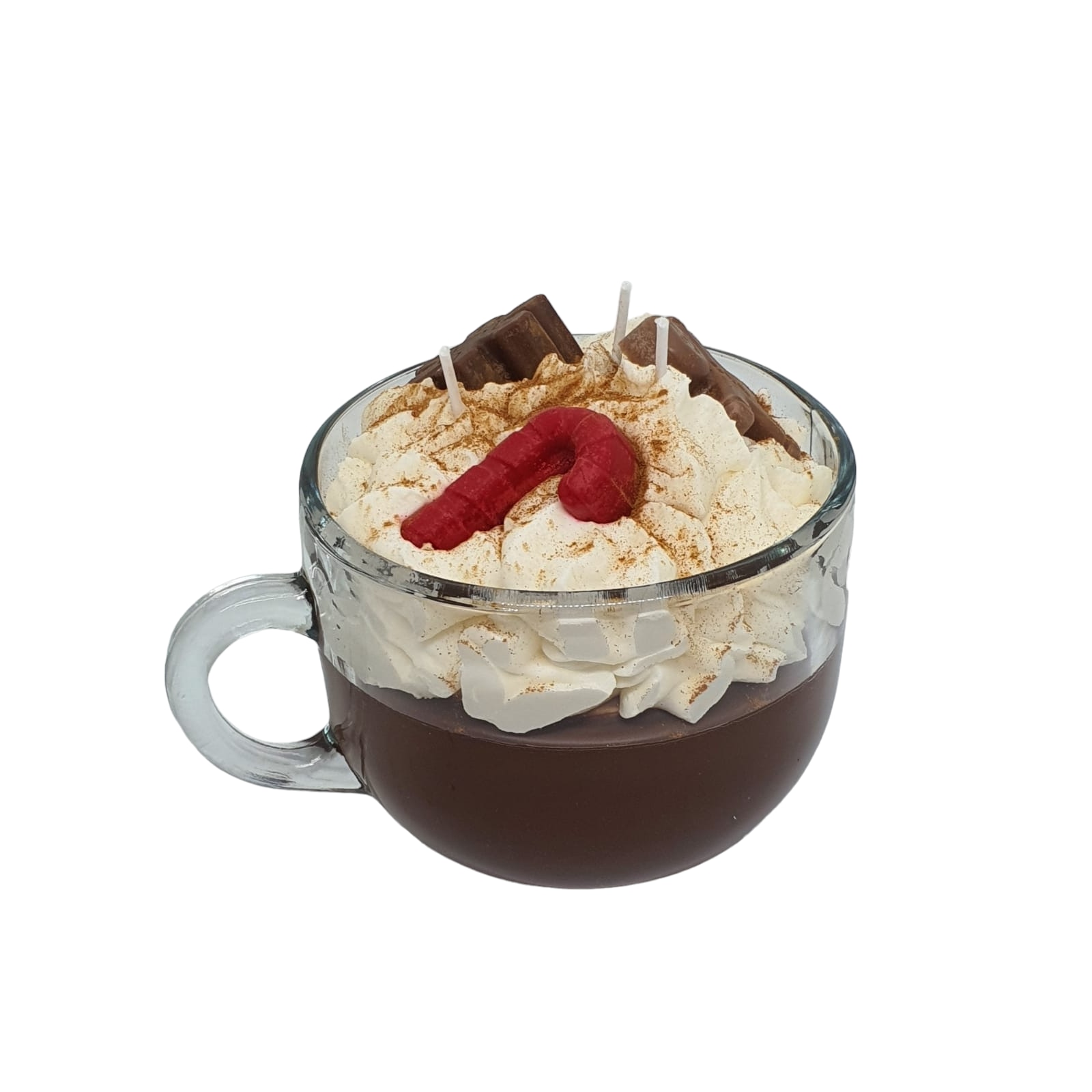 Ръчно изработена ароматна свещ от соев восък, за Коледа Big hot choco ...