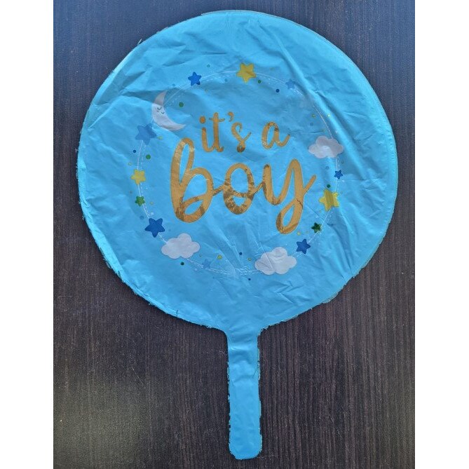 Balon folie rotund mini figurina It's a boy 23 cm - eMAG.ro