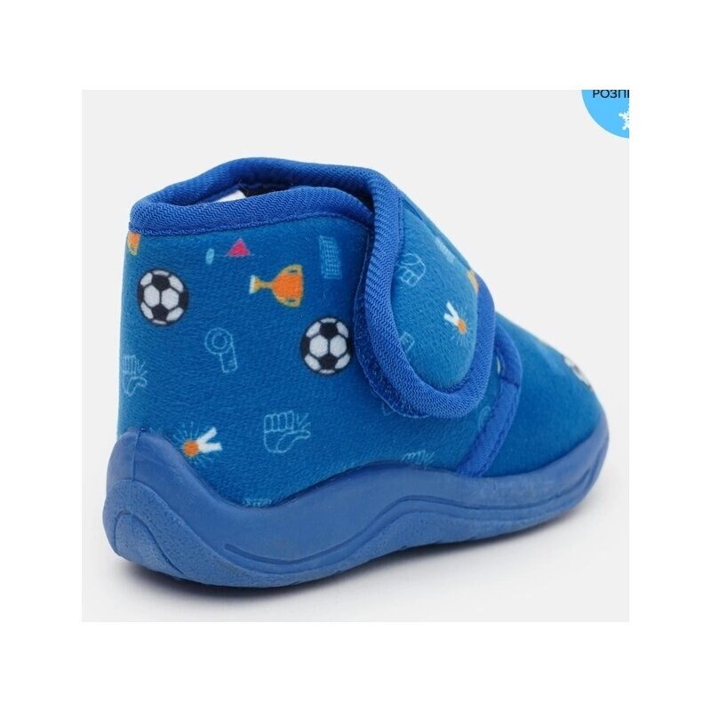 Incaltaminte interior, material textil, cu scai, Robotel, albastru ...