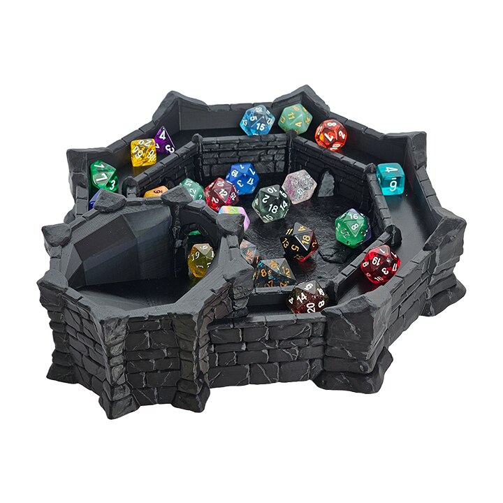 Dice Tower, D&D Dice Tower, Fighting Arena, черен - eMAG.bg