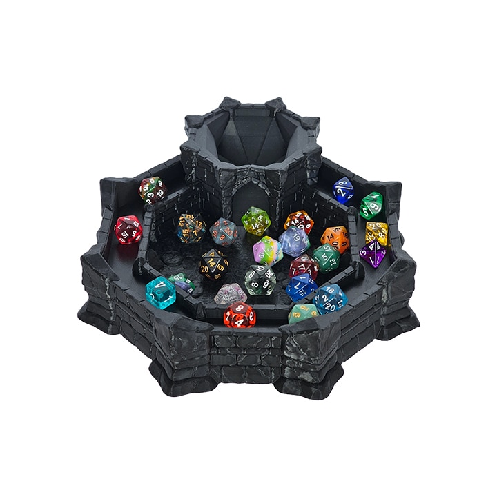 Dice Tower, D&D Dice Tower, Fighting Arena, черен - eMAG.bg