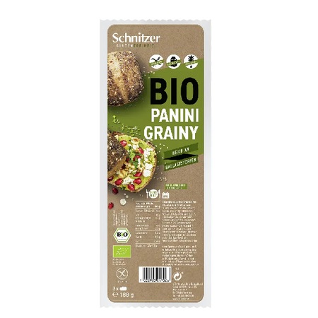 Panini Grainy Bio Fara Gluten, Schnitzer, 3 buc 188g - eMAG.ro