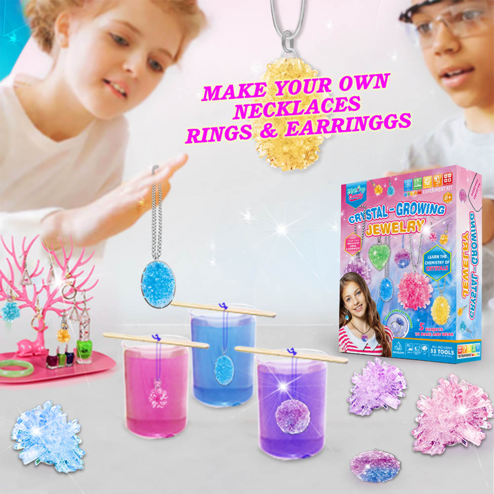 Kit de experimente STEM pentru copii, DIY, Invata chimia cristalelor ...