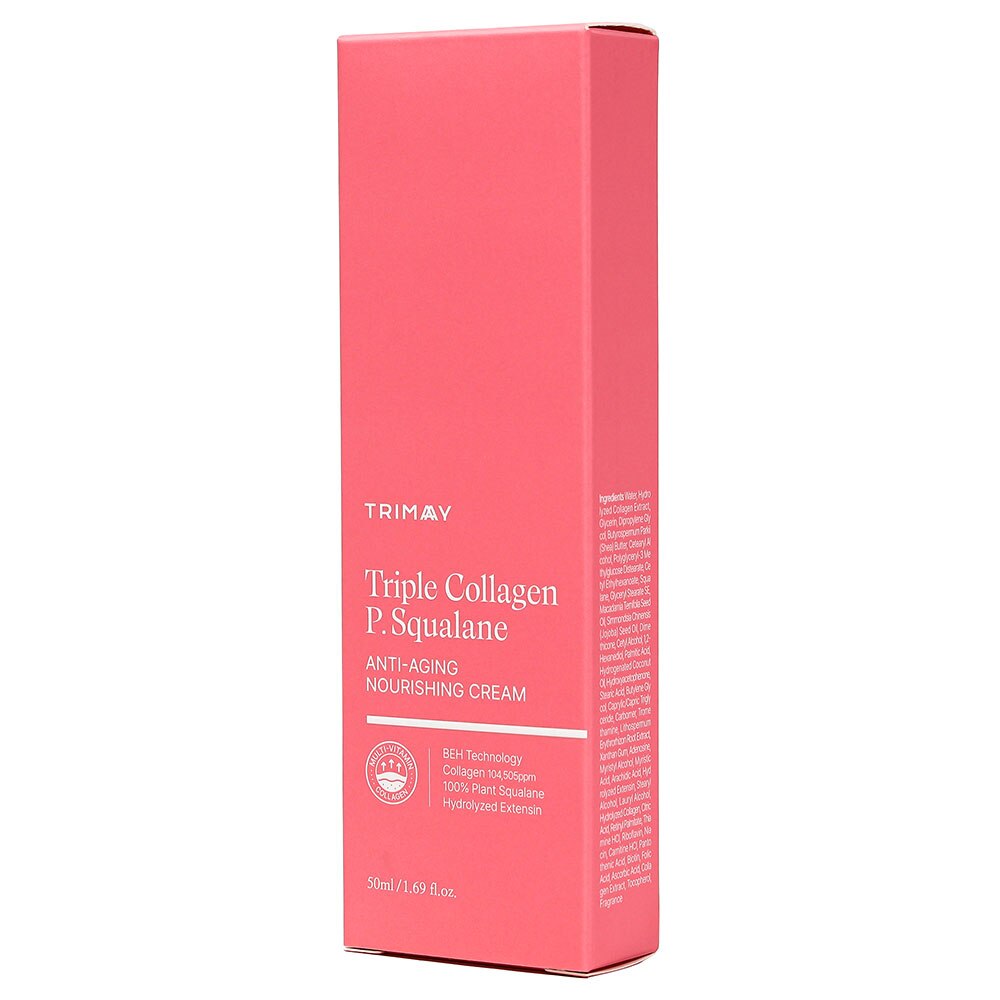 Крем за лице против стареене Trimay Triple Collagen P.Squalane, Подхранващ, 50 мл - eMAG.bg