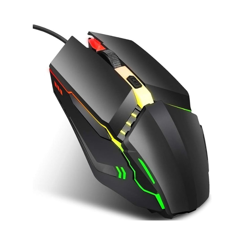 Mouse de gaming cu fir, 1600 3 DPI, RGB - eMAG.ro