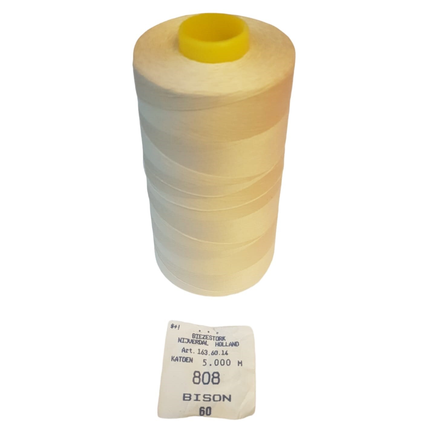 Bobina Cu Ata Pentru Masina De Cusut Bison Culoare 808s Bumbac Crem Degrade Grosime 60 5000