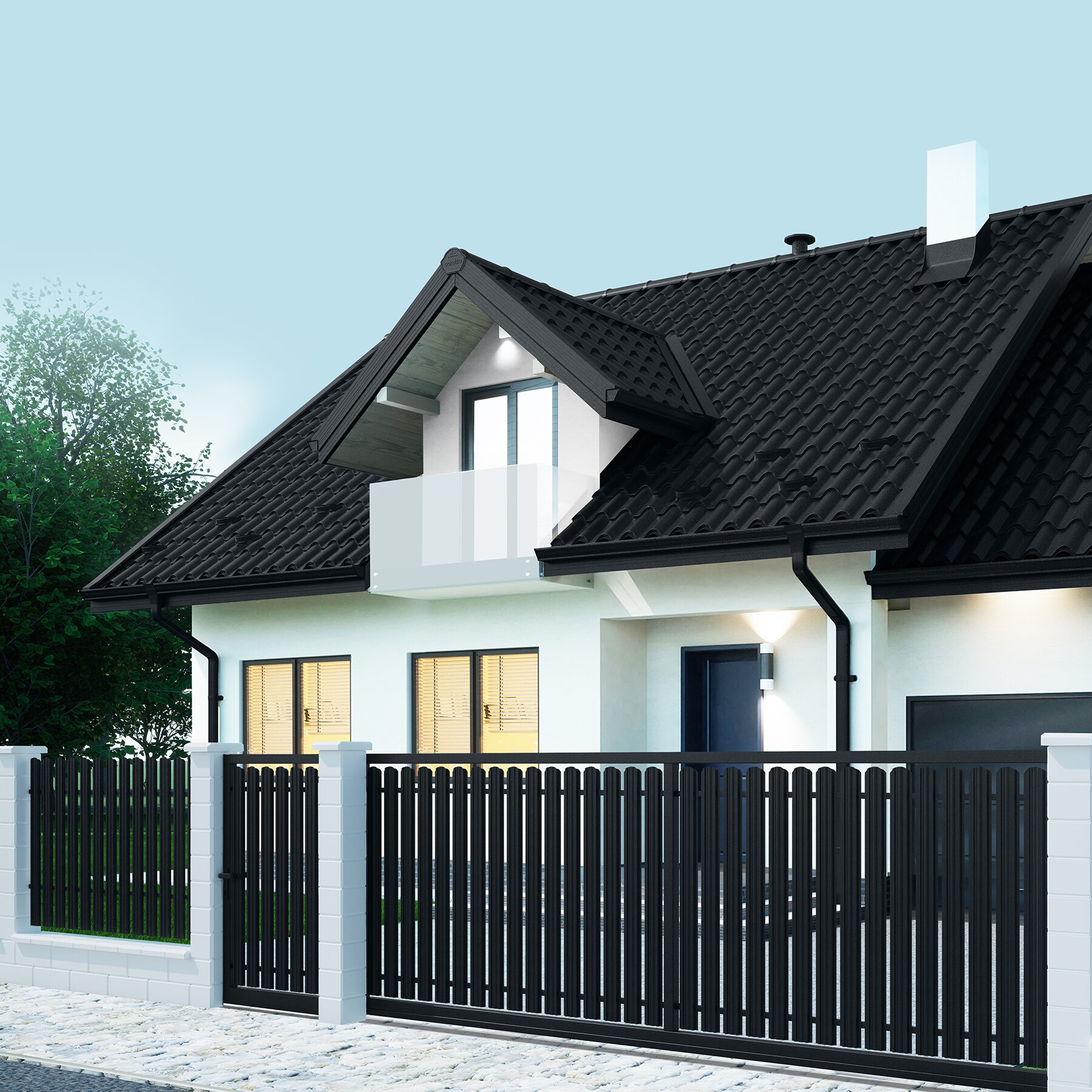 Sipca metalica pentru gard y115-cap rotund, Caretta, Briliant Duo ...