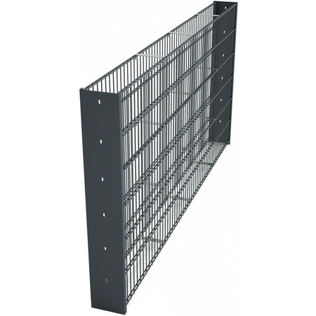 Gard gabion Rotanis, din panou drept 6-5-6, Carcasa metalica, Antracit ...