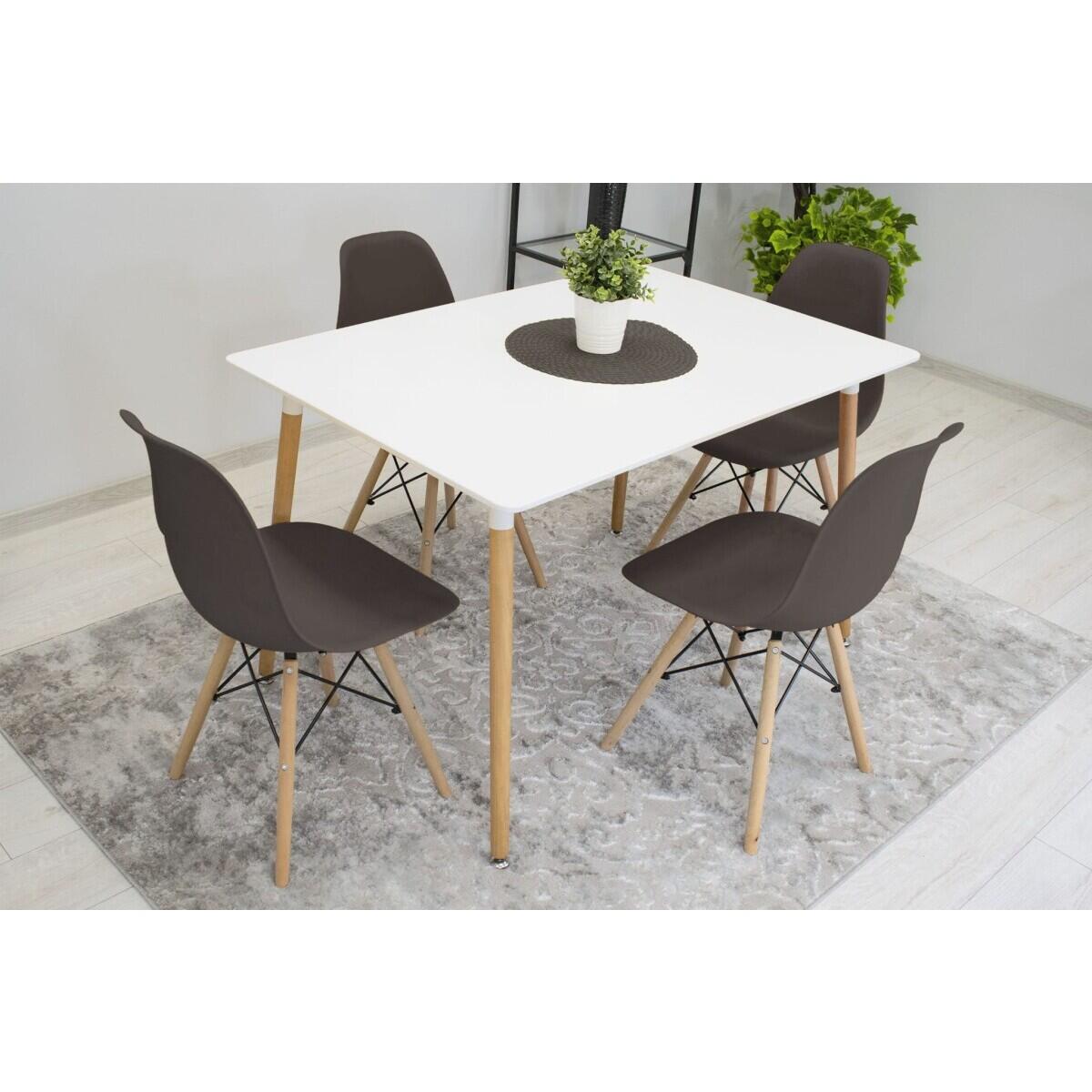 Scaun stil scandinav, Artool, Osaka, PP, lemn, cafeniu, 46x54x81 cm ...