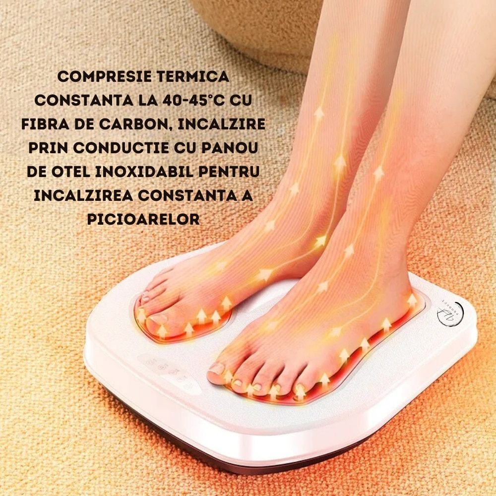 Aparat pentru masat picioare, Ila Product®, 5 Moduri masaj, Vibratii, 9 ...