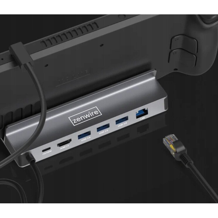 Докинг станция, Zenwire, ST601 DOCK ROG ALLY DEX 6in1 HUB USB-C HDMI 4K ...