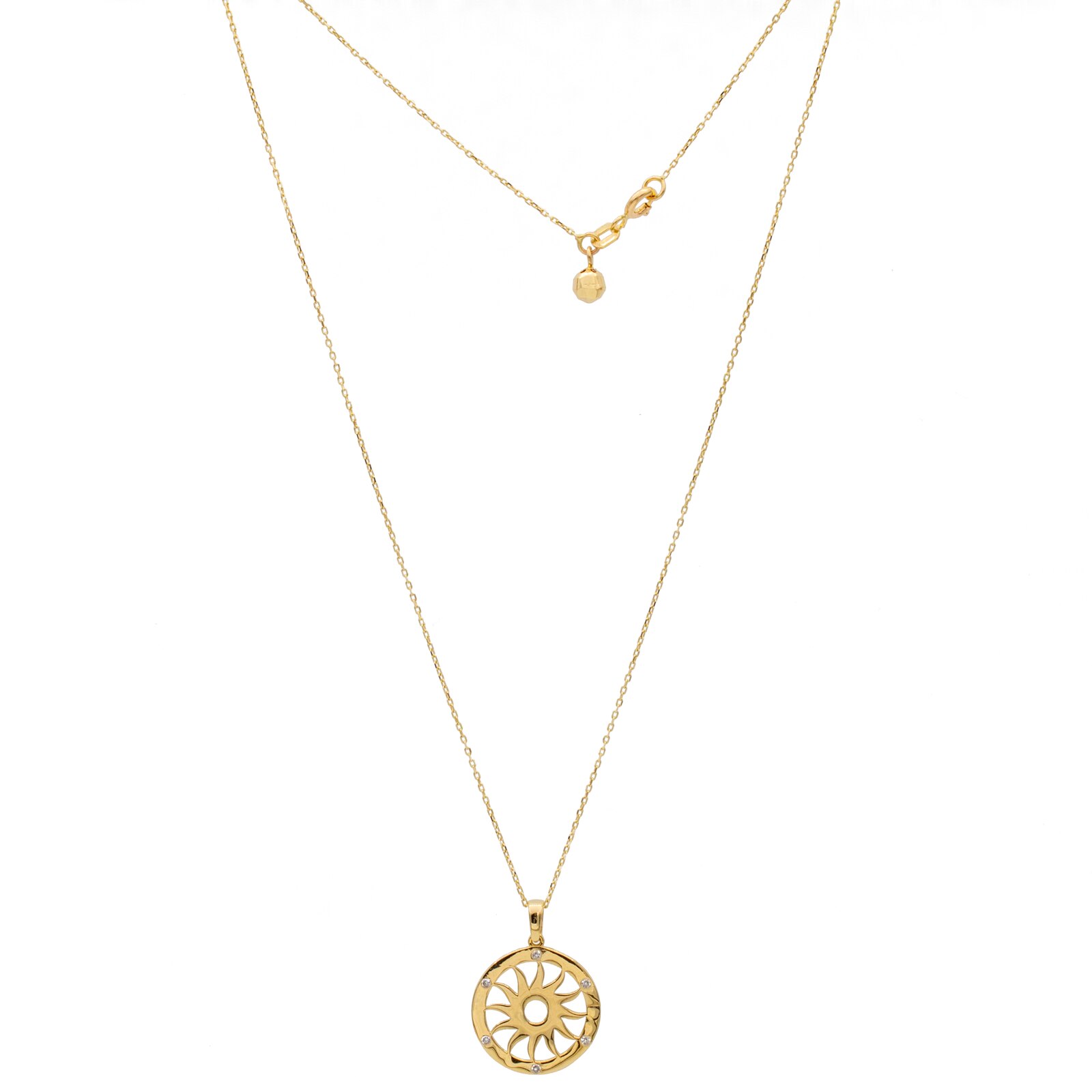 Colier Soare Aur 14k - eMAG.ro