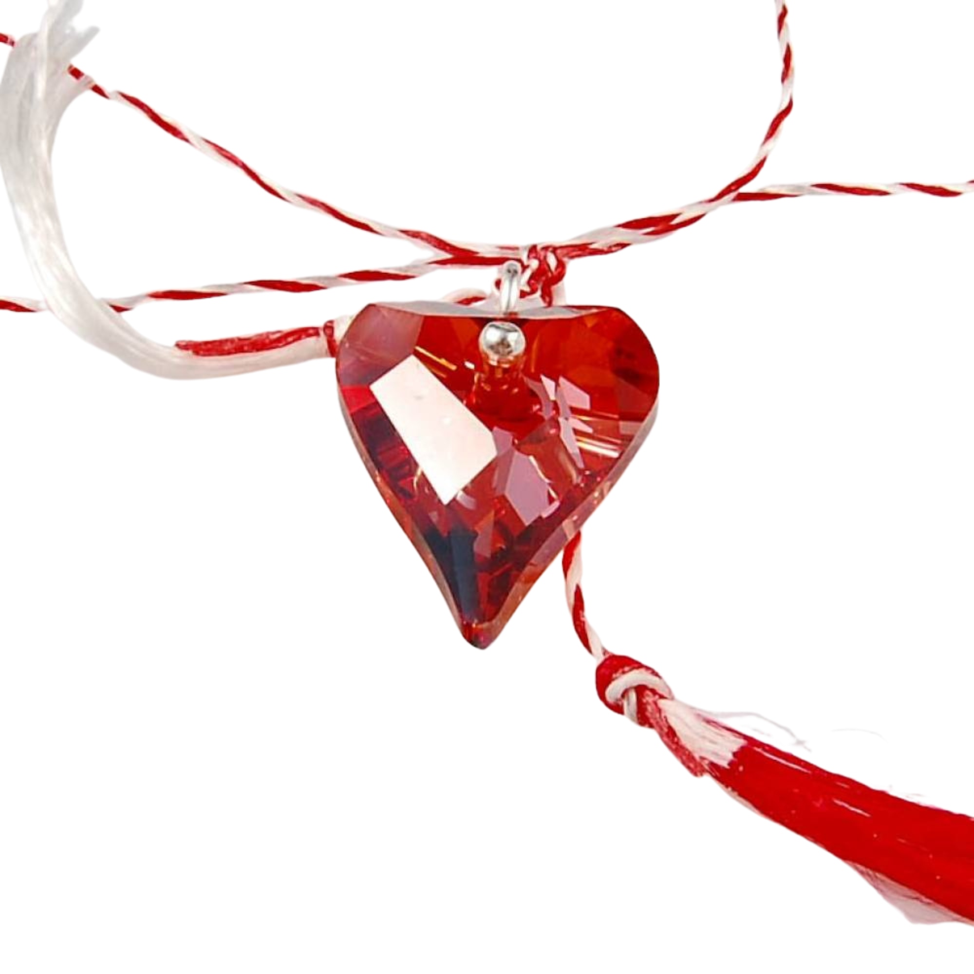 Martisor inima vulcanica Cristal Swarovski - eMAG.ro