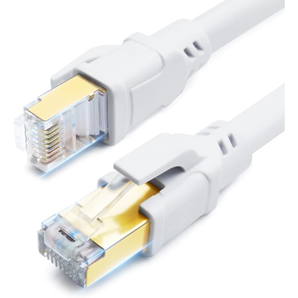 Cablu internet, Superspeed, Cat 8 40 GBps, 2000Mhz, RJ45 gold plated ...