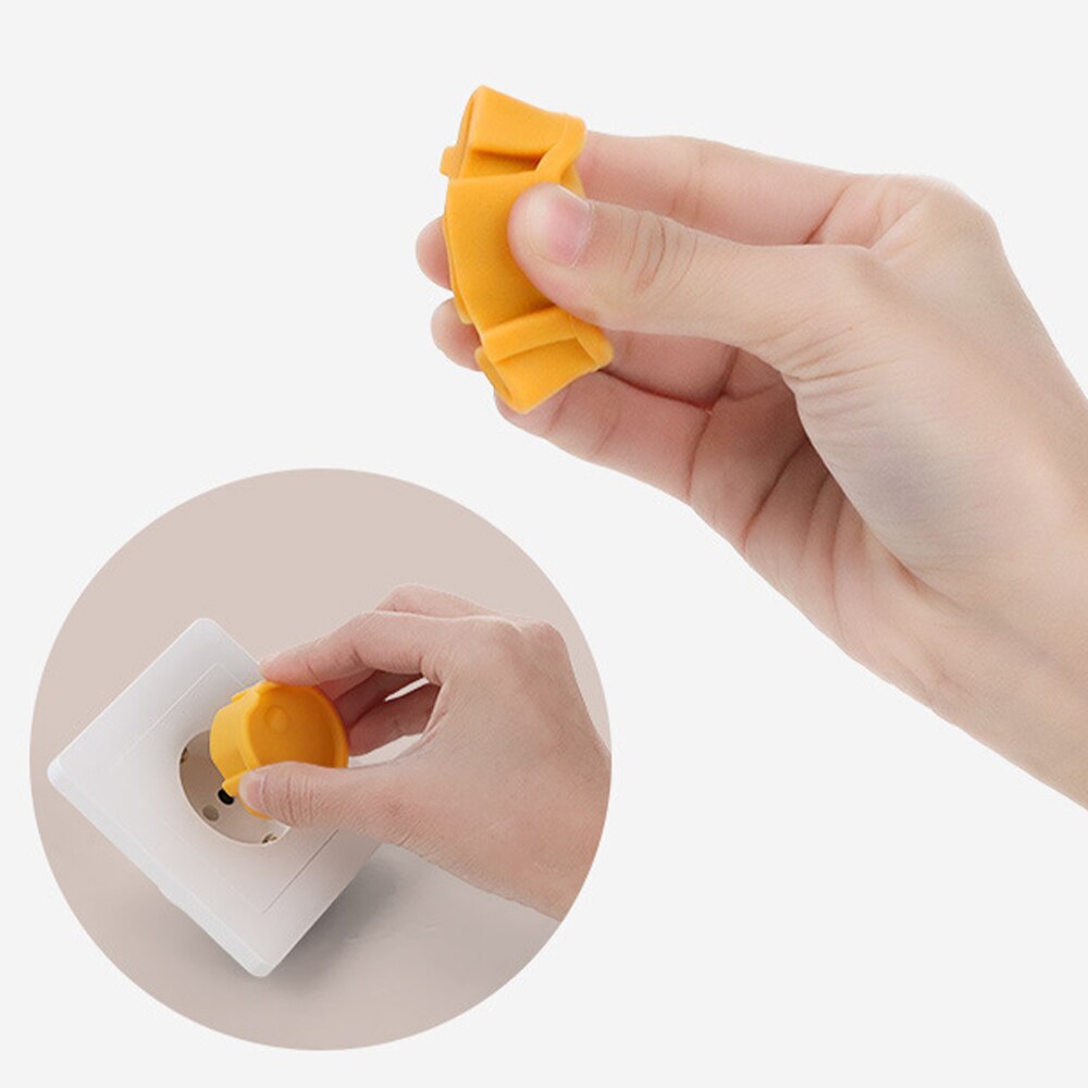 Set 4 capace prize pentru protectie bebelusi, Silicon, Galben - eMAG.ro