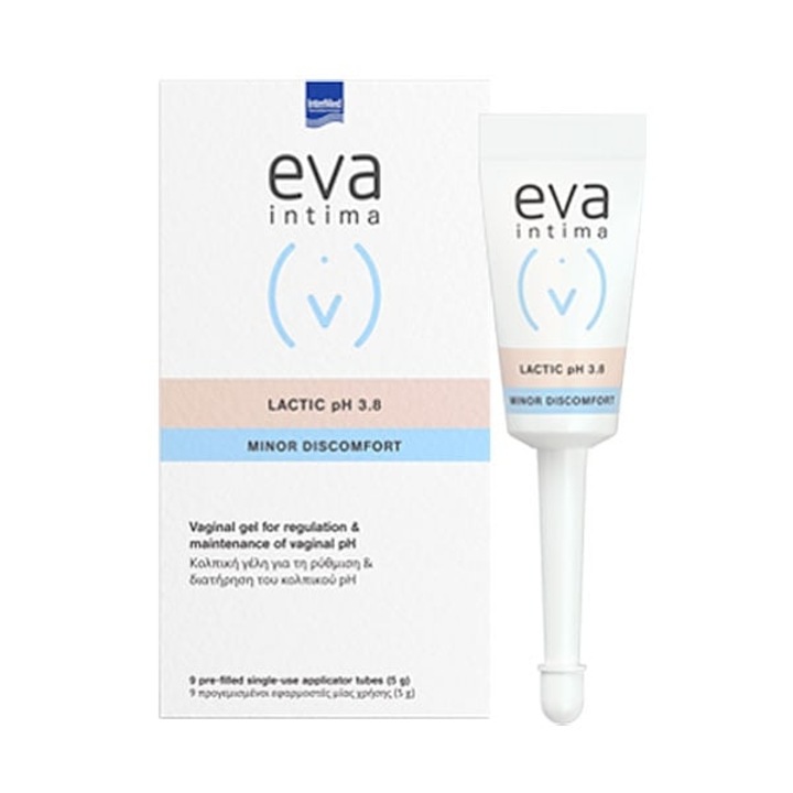 Gel lactic vaginal, Intermed, Eva Intima, 9 x 5 ml, Alb - eMAG.ro