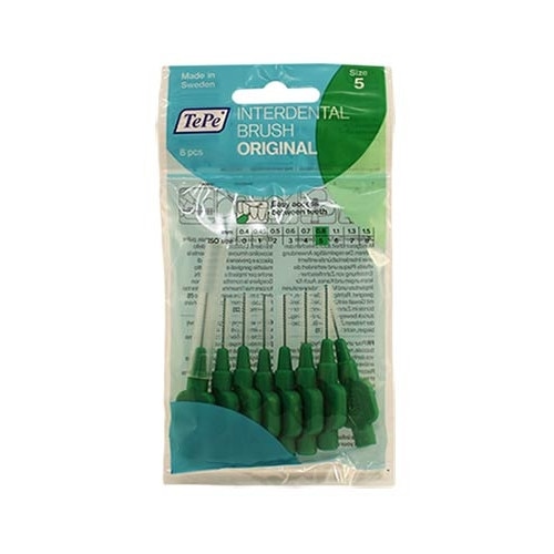 Set 8 periute interdentare, TePe, 0.8 mm, Verde - eMAG.ro