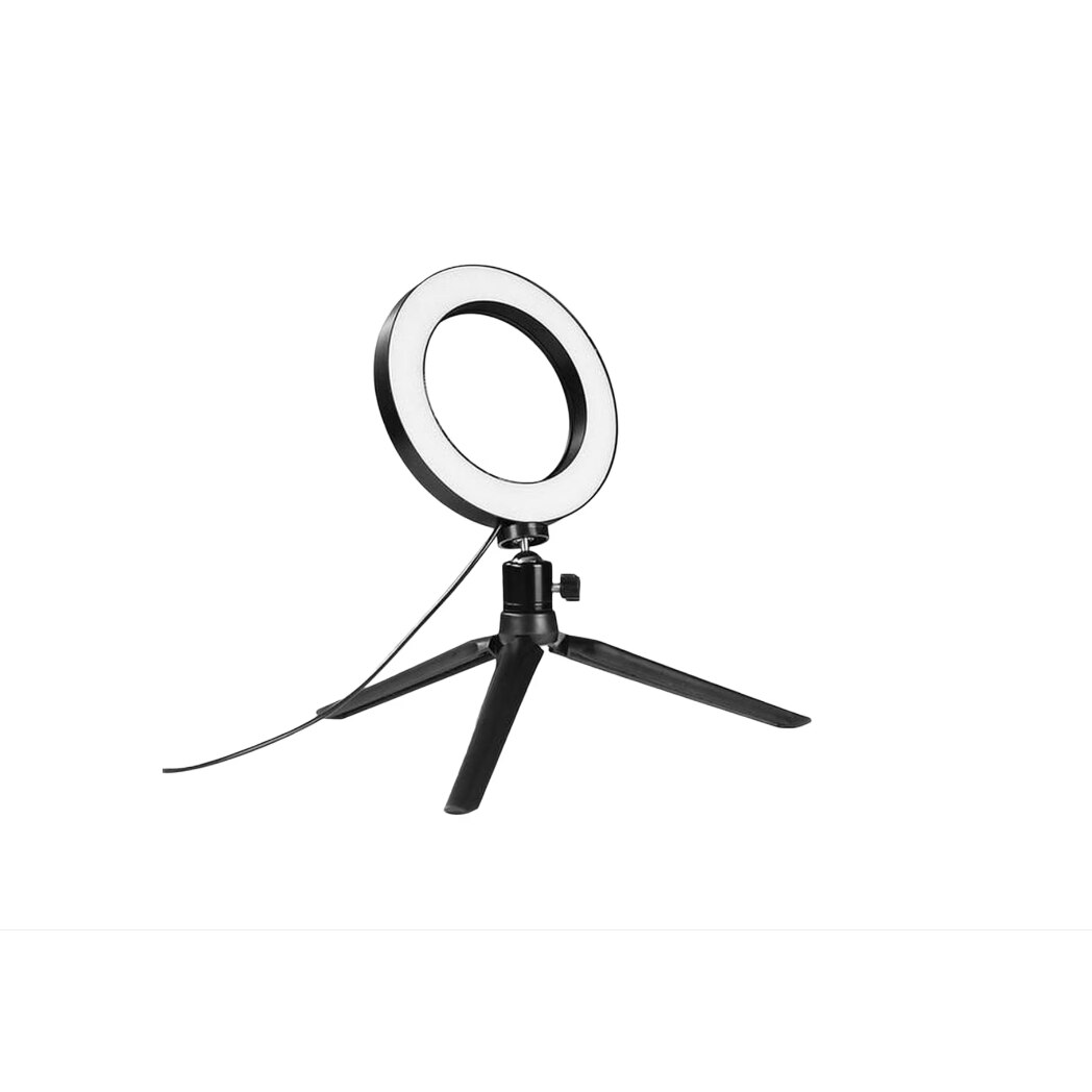 Set Ring Light 16 cm/6" cu 3 Tipuri Lumina Alba, Minitrepied ...