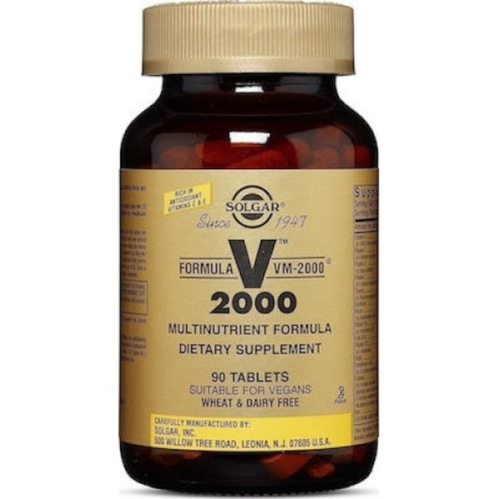 Multivitamine Formula VM 2000, Solgar, 90 Tablete - eMAG.ro
