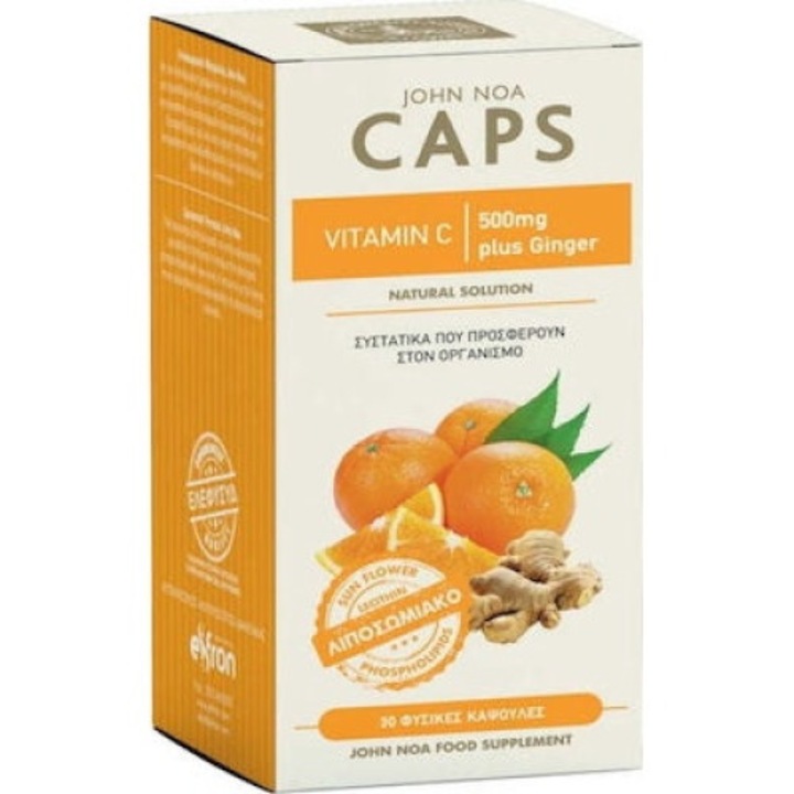 Vitamina C, JOHN NOA, 500 mg, 30 Capsule - eMAG.ro