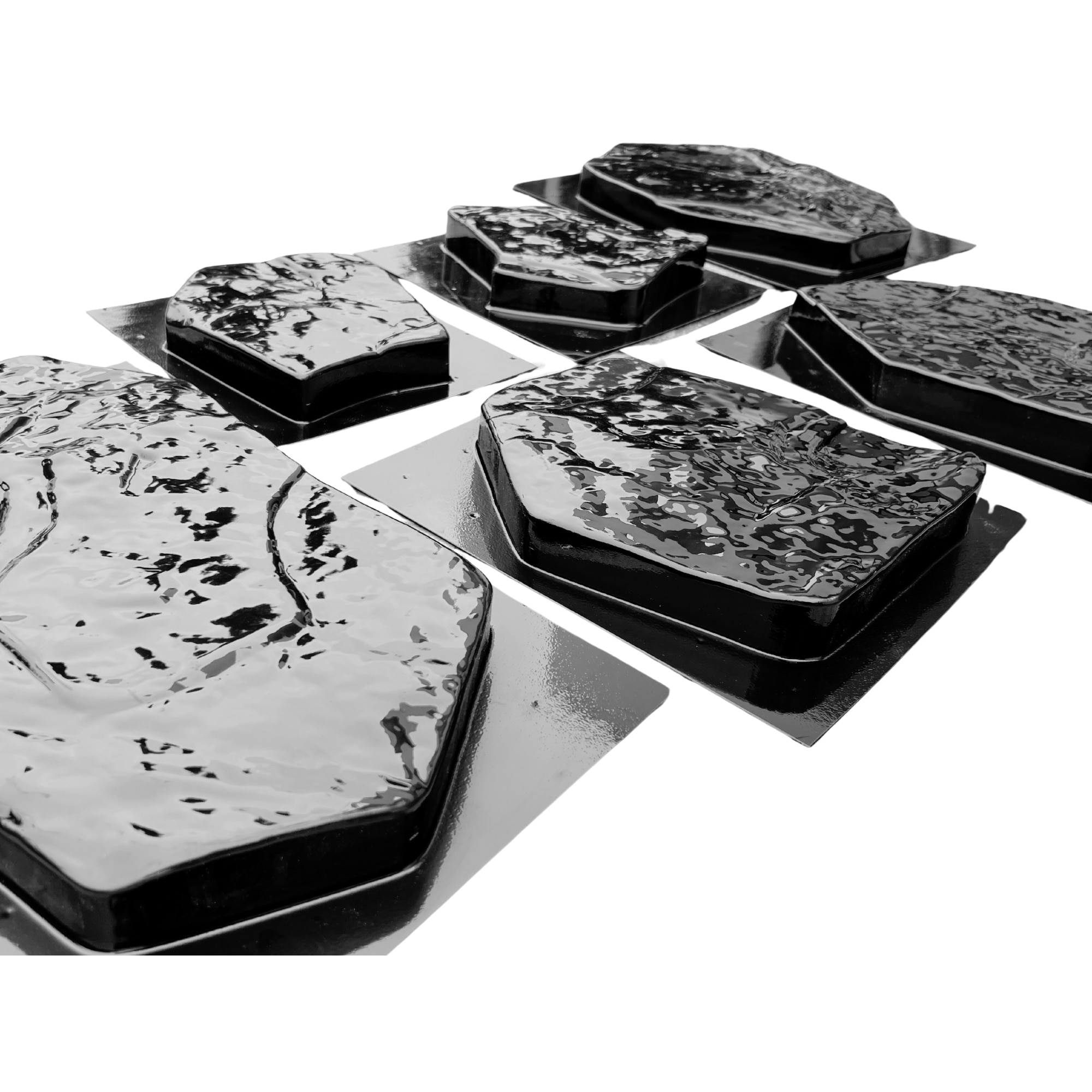 Matrita dale gradina, model Piatra De Munte, 6 bucati /set, plastic ABS ...