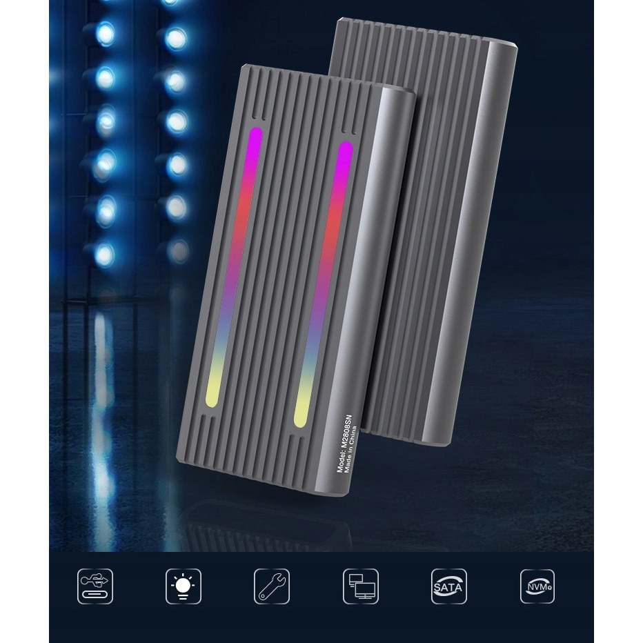 SSD ház m2 4in1 NVME Pcie SATA M.2 USB-C USB 3.0 adapter zsebek - eMAG.hu