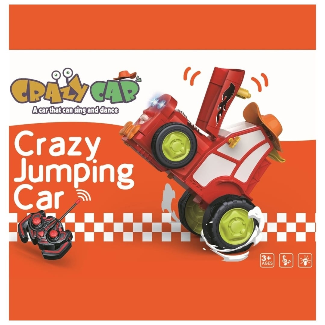 Jucarie masina Crazy Jumping, dansatoare cu telecomanda, lumini si ...
