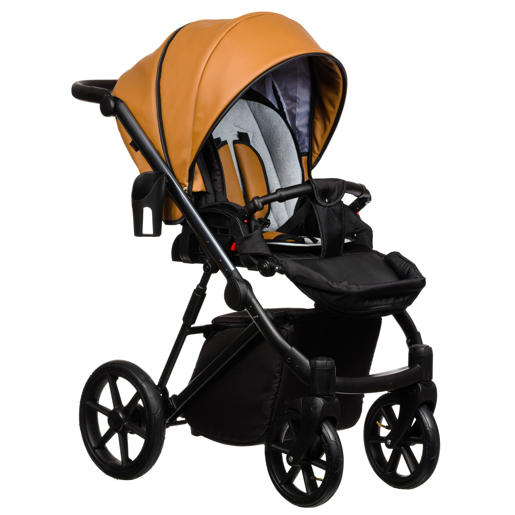 Carucior reversibil copii, Paradise Baby, Piele ecologica, 0-48 Luni ...