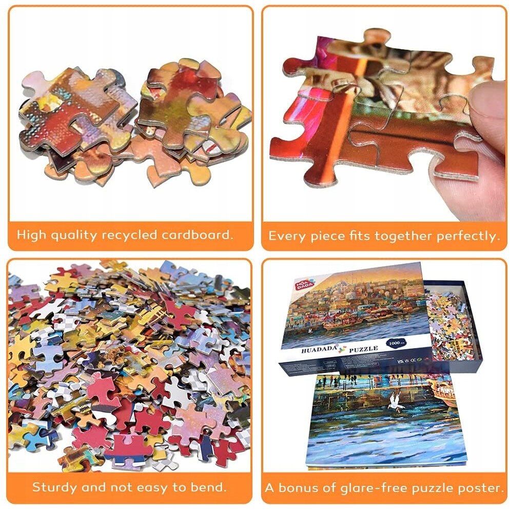 Puzzle 1000 piese, Luka, Carton, 50 x 70 cm, 3+, Multicolor - eMAG.ro