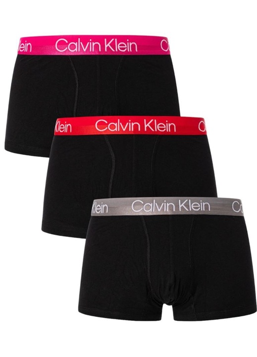 Set boxeri barbati, Calvin Klein, Bumbac, Negru, XL - eMAG.ro