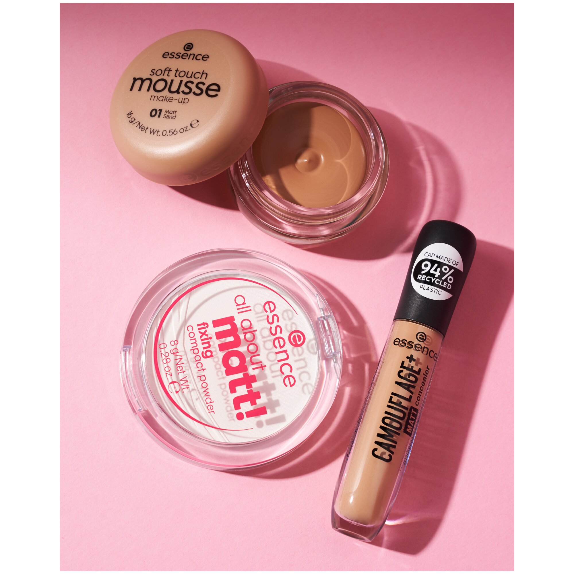 Pudra mata pentru fata Essence all about matt! fixing compact powder, 8 ...