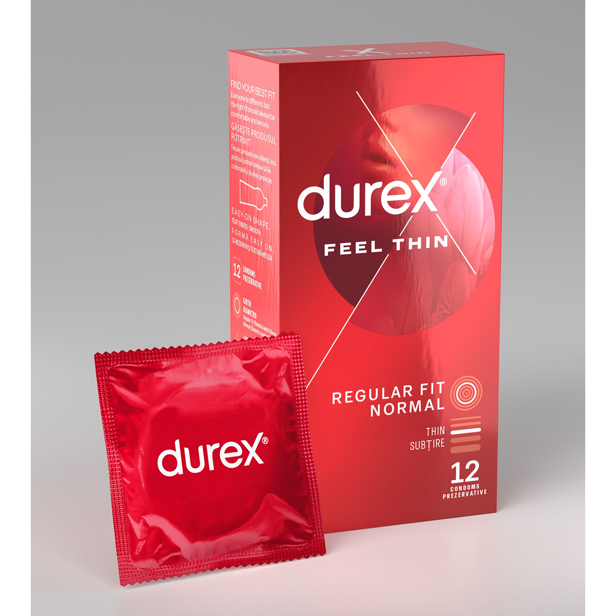 Prezervative Durex Feel Thin, 12 buc - eMAG.ro
