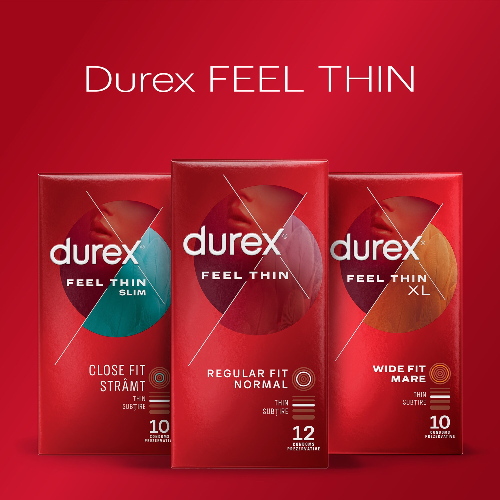 Prezervative Durex Feel Thin, 12 buc - eMAG.ro