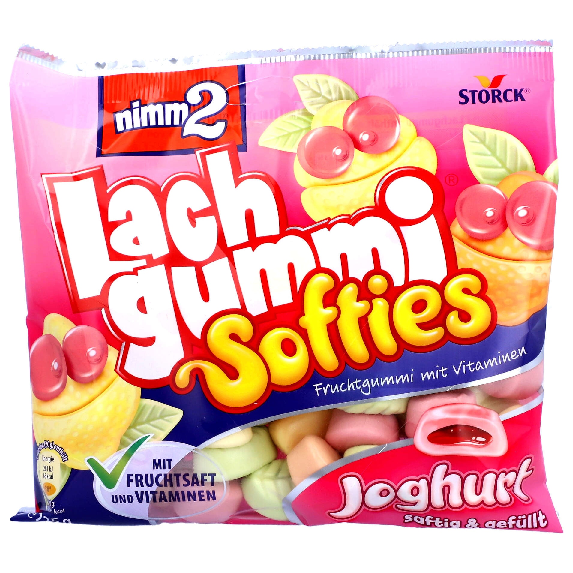 Jeleuri Nimm2 Fruit Jelly Softies, iaurt cu fructe, 225g - eMAG.ro