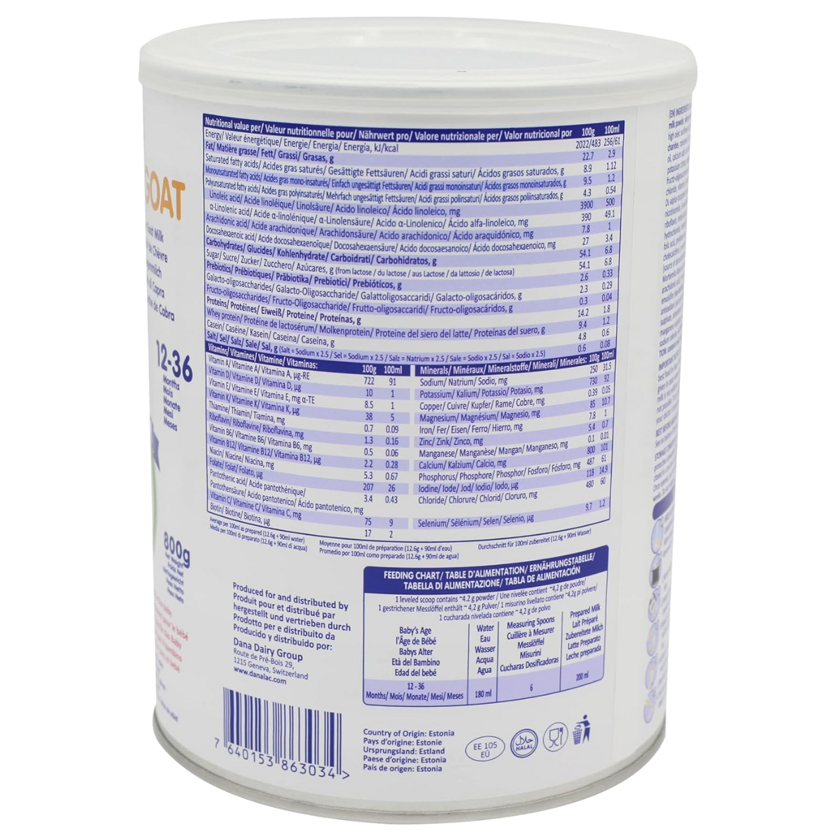 Formula Lapte Praf De Crestere din lapte de capra, Danalac 3 12-36 luni ...