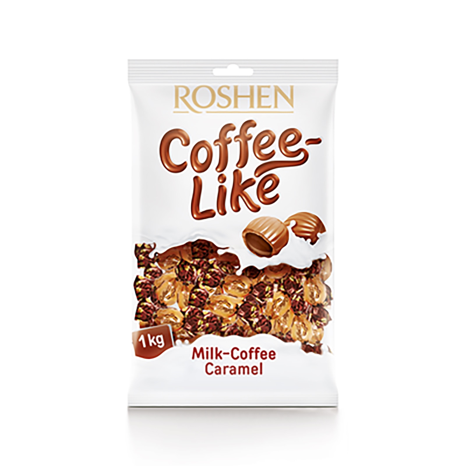 Dropsuri cu Cafea Lapte si caramel, 1Kg, Roshen - eMAG.ro