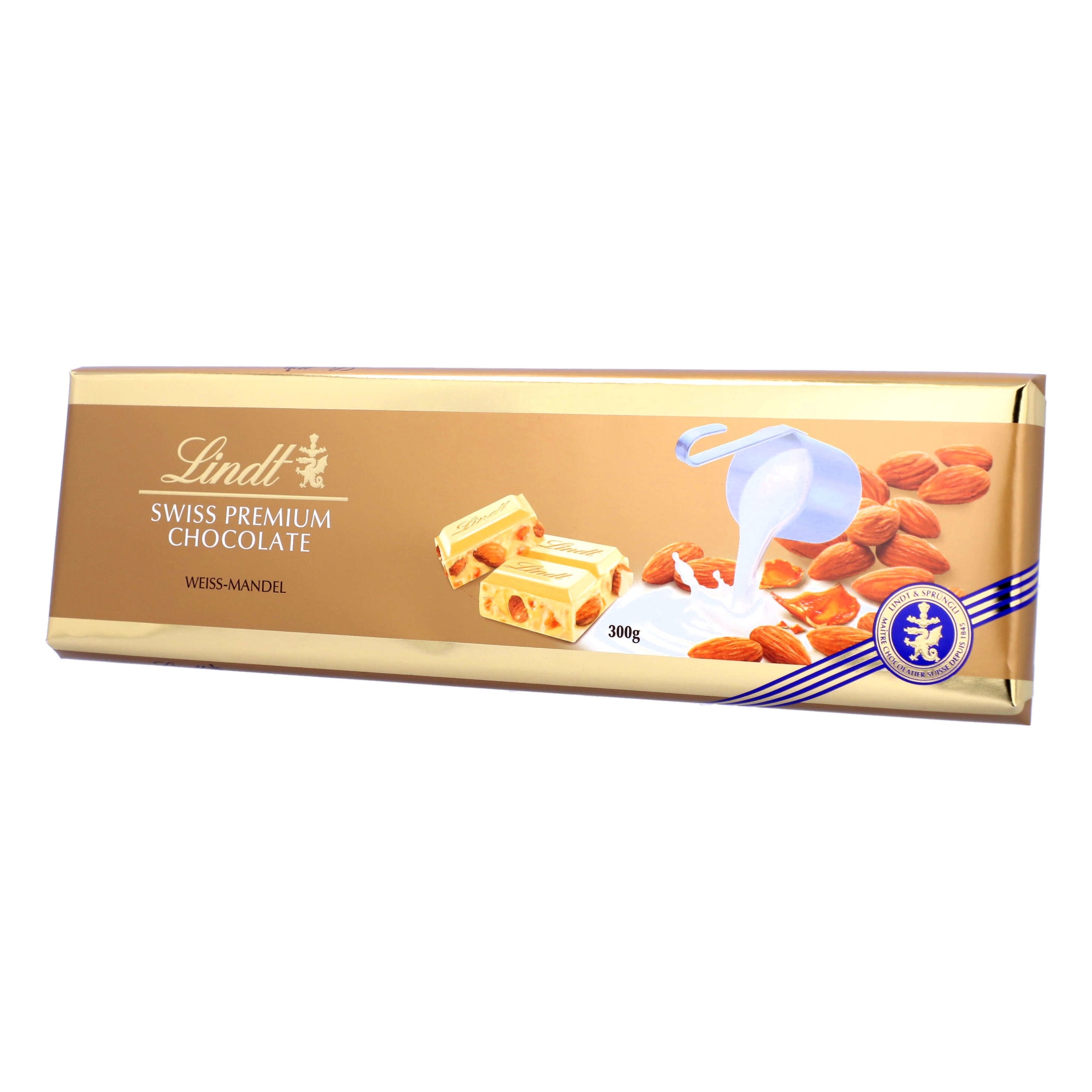 Ciocolata alba, Lindt, migdale, 300g - eMAG.ro