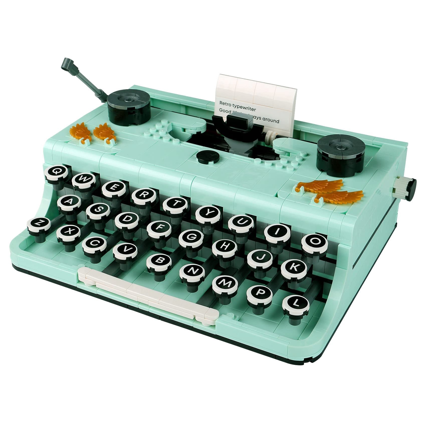 Комплект 820 части за ретро пишеща машина, WALALLA, 6 години+, зелена - eMAG.bg