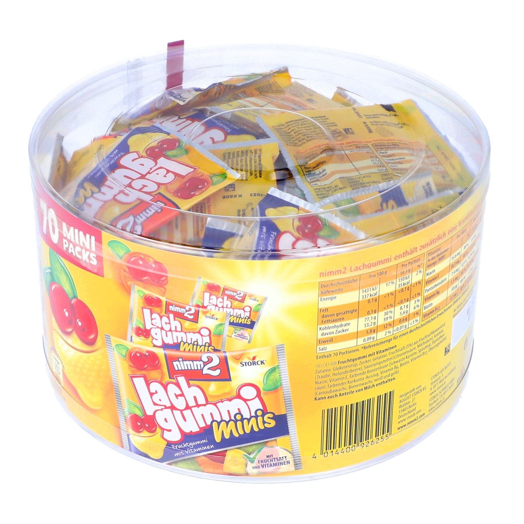 Jeleuri Nimm2 Lach Gummi MINIS, aroma de fructe, 70 buc, 735g - eMAG.ro