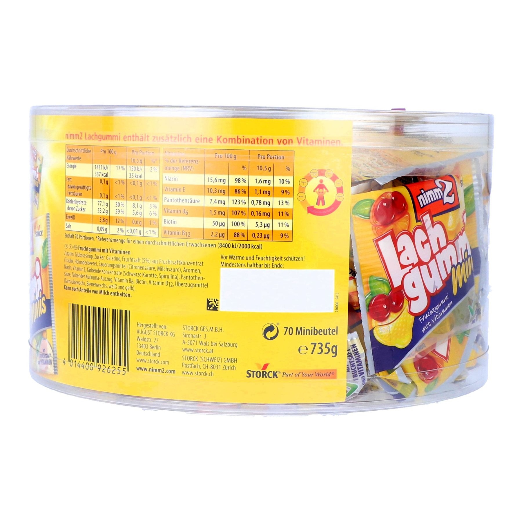 Jeleuri Nimm2 Lach Gummi MINIS, aroma de fructe, 70 buc, 735g - eMAG.ro