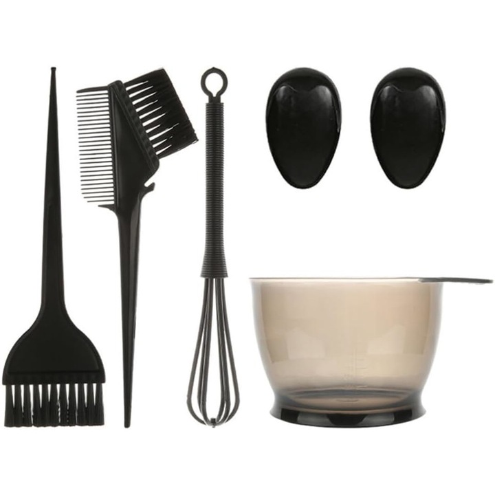 Kit vopsit par, Plastic, Negru - eMAG.ro