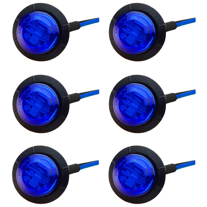 Set 6 LED e-marker Indicator luminos lateral, Yefound®, Rezistent la ...
