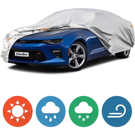 Prelata Auto Premium Elindor® cu 6 Straturi, Impermeabila, Protectie UV, Praf si Zapada ...
