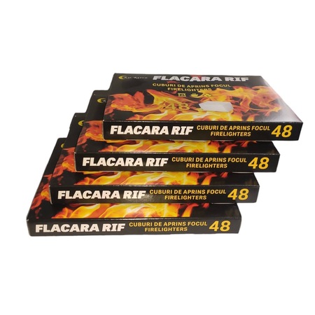 Pastile pentru aprins focul "Flacara RIF", set 4x48 buc - eMAG.ro